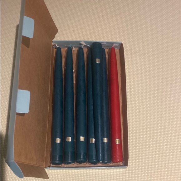 PartyLite | Accents | Partylite Red And Green Taper Candles | Poshmark